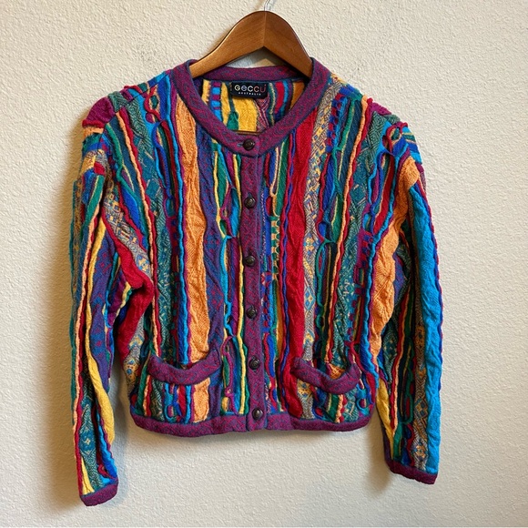 Geccu | Sweaters | Geccu Australia Womens Multi Colored 3d Textured ...